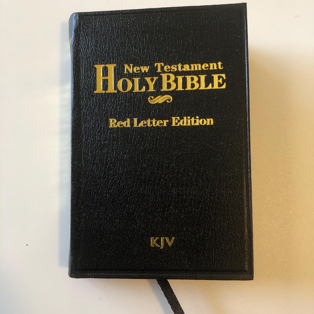 Bible New Testament King James Version KJV Black Bible Small for Pocket ...