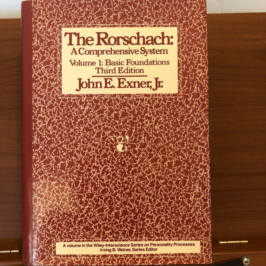 The Rorschach A Comprehensive System Basic Foundations by John E Exner ...