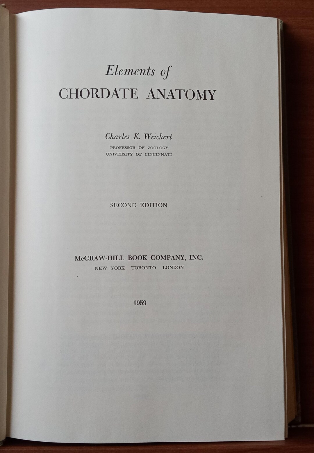 Elements of Chordate Anatomy Vintage by Charles K Weichert - Etsy