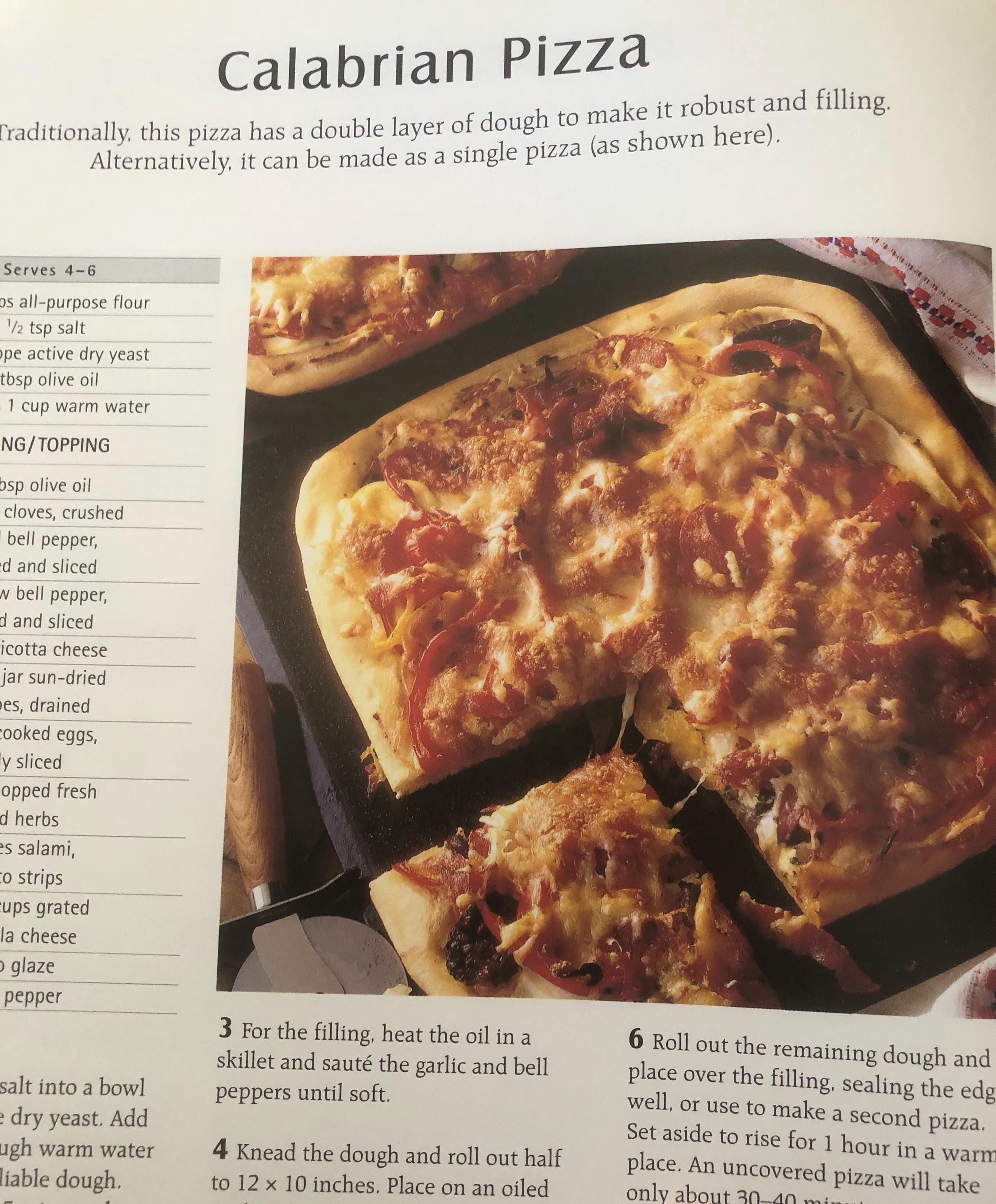 Classic Italian Recipes Cookbook Illustrated First Edition Cookbook ...