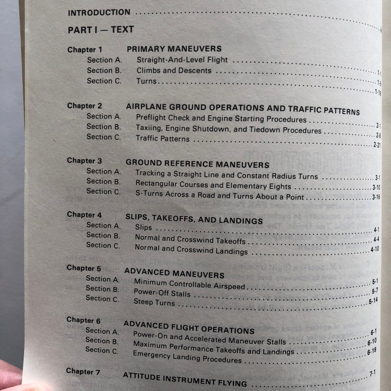 Private Pilot Maneuvers Manual Jeppesen Sanderson 1985 | Etsy