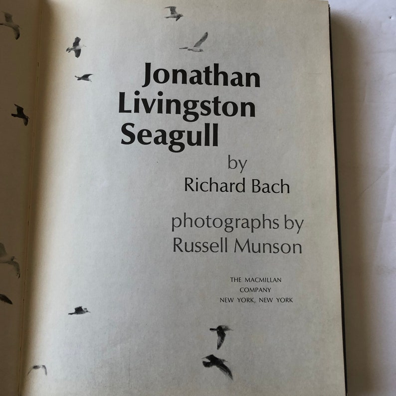 Jonathan Livingston Seagull Signed by Richard Bach 1970 - Etsy