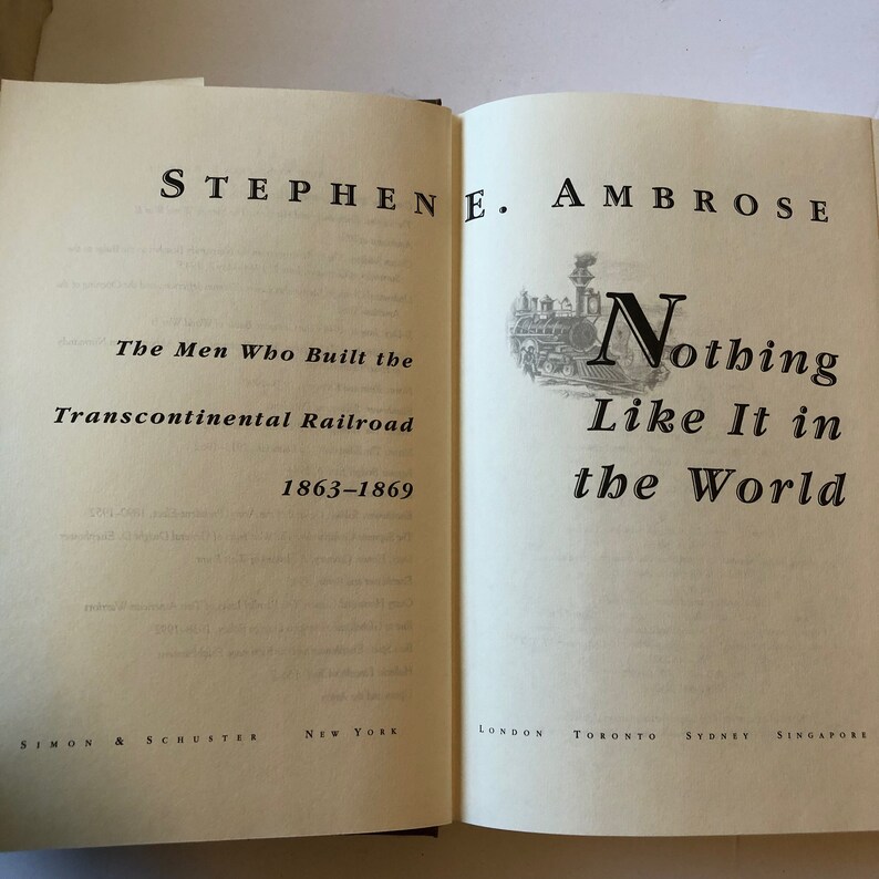 Nothing Like It in the World by Stephen E. Ambrose - Etsy
