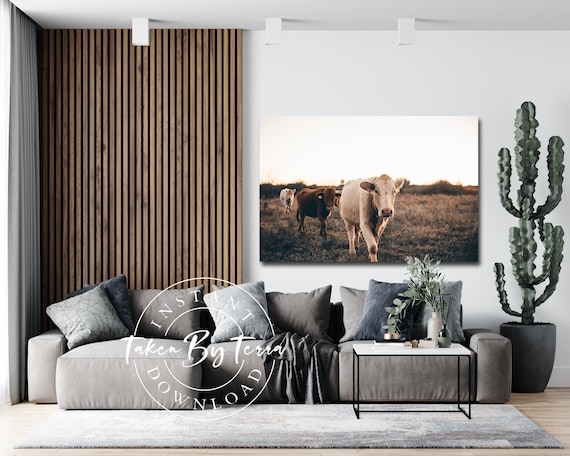 Rustic Ranch Cow Photography Print Cow Print Cow Poster - Etsy
