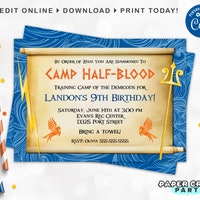 Percy Jackson Birthday - Etsy
