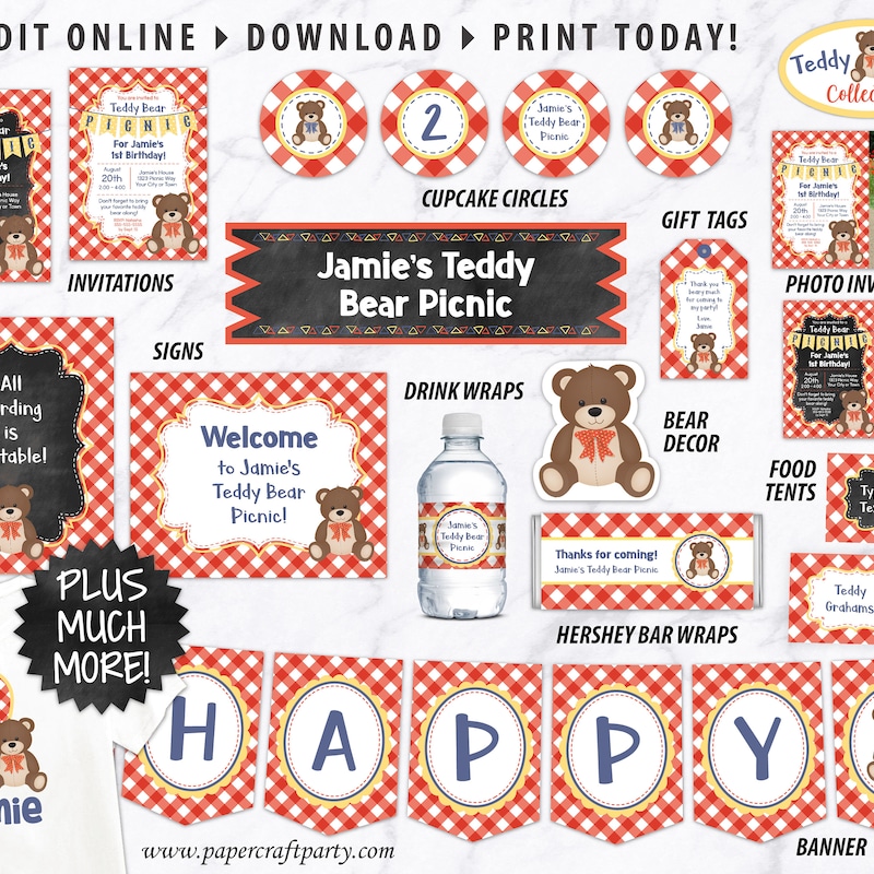 Teddy Bear Picnic - Etsy