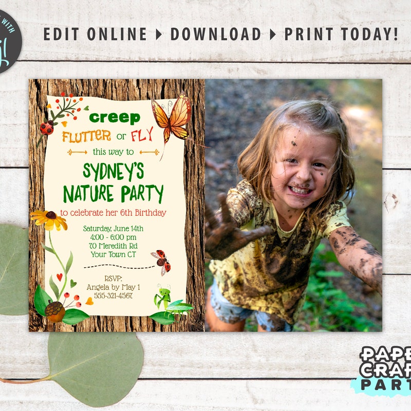 Nature Invitation - Etsy