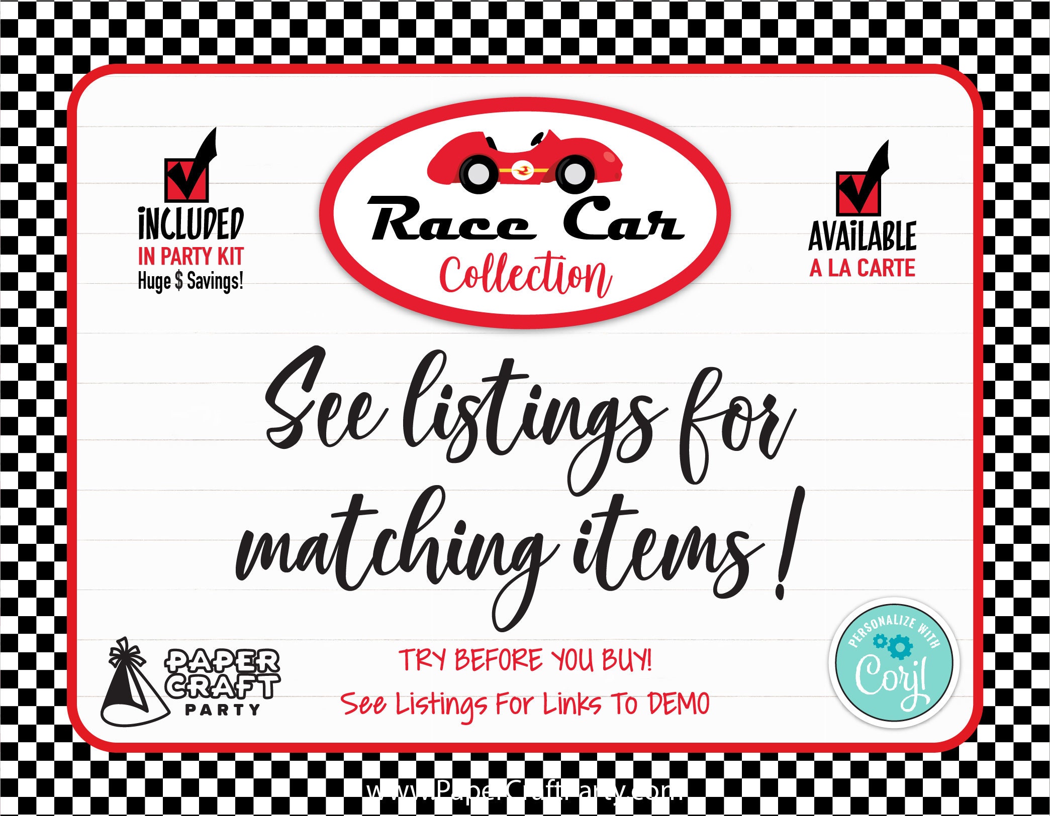 Race Car Food Tents License Plate Place Cards Edit Online | Etsy