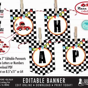 Race Car Printable Gift Tags, Edit Online + Download Today With Free ...