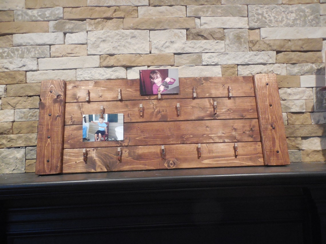 Multi Picture Frame / Holder / Rustic / Shabby Chic Wall Hanging ...