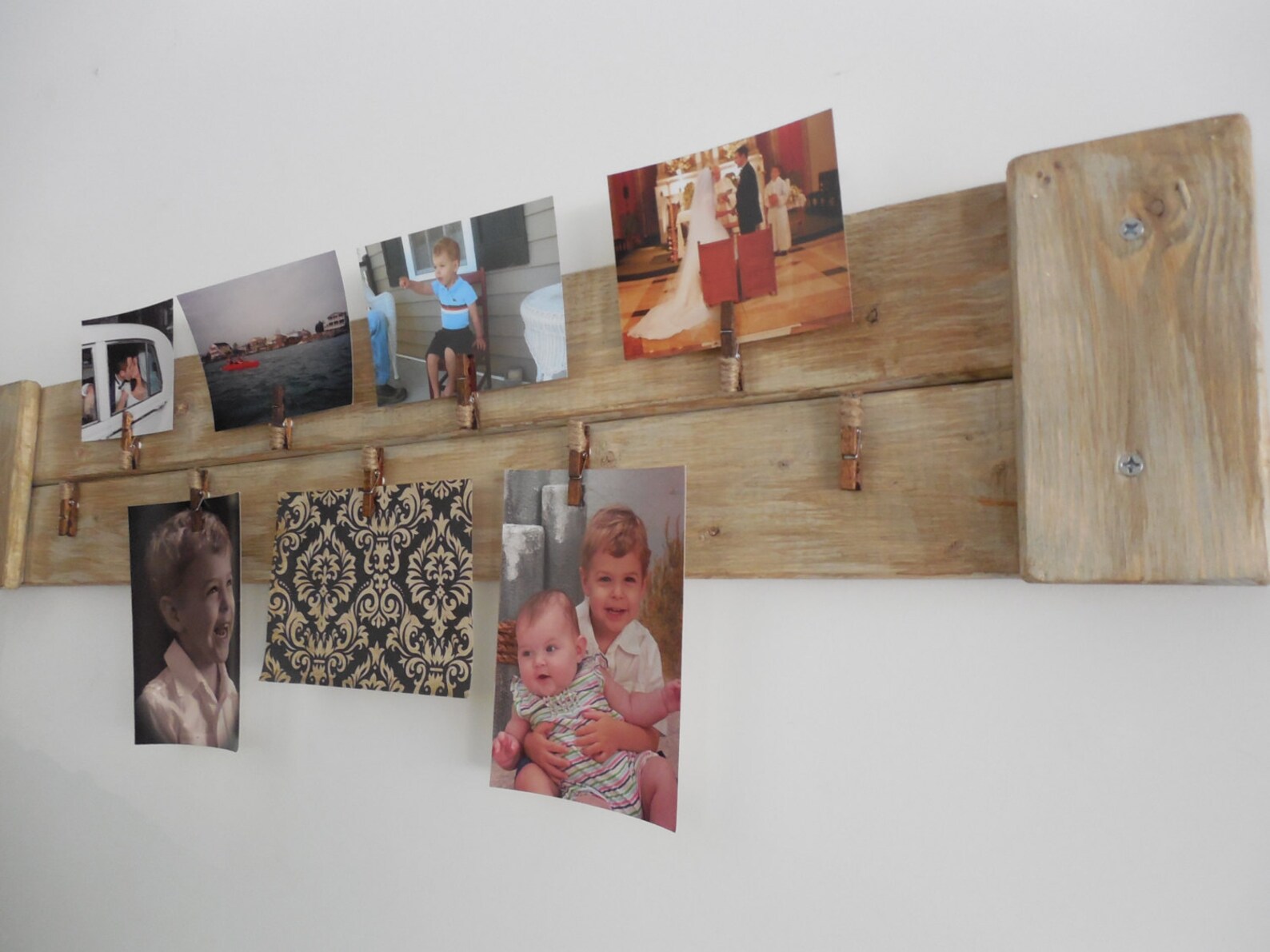 Multi Picture Frame / Holder / Rustic / Shabby Chic Wall - Etsy