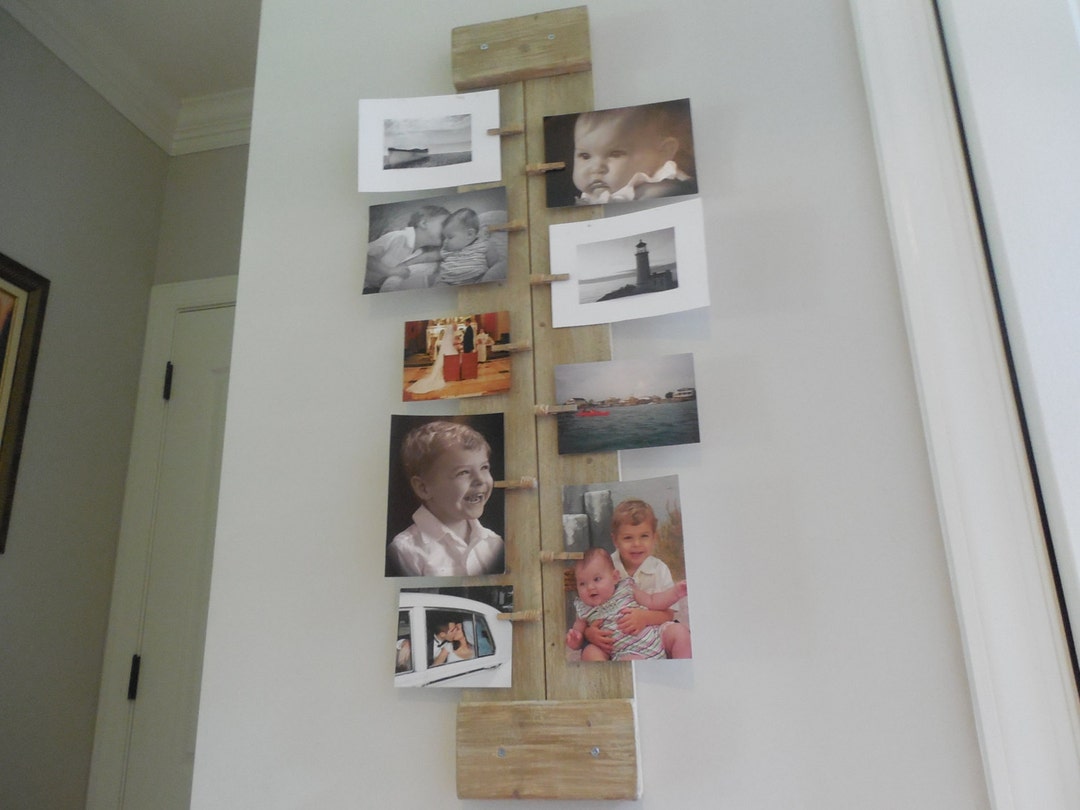 Multi Picture Frame / Holder / Rustic / Shabby Chic Wall Hanging ...
