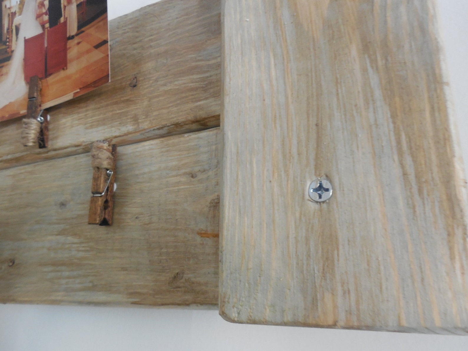 Multi Picture Frame / Holder / Rustic / Shabby Chic Wall | Etsy