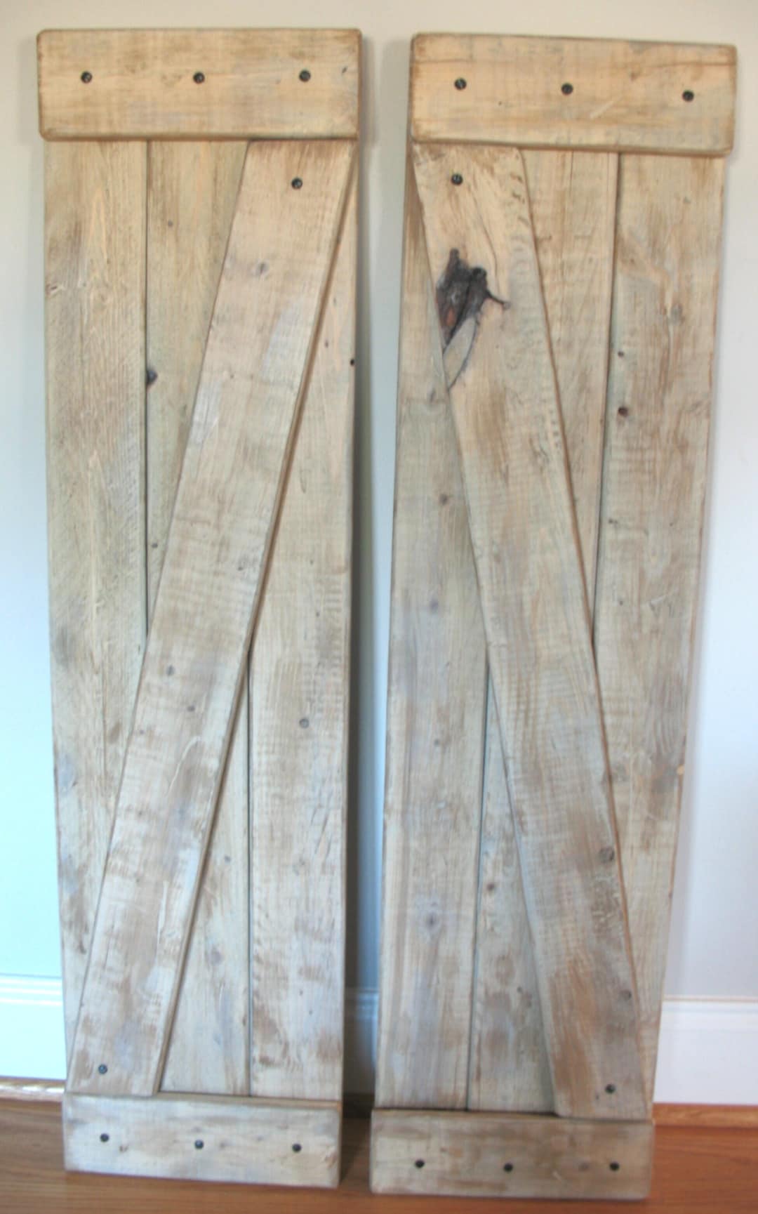 Large Farmhouse Shutters/ Set of 2 / Barn Door/rustic Home Decor - Etsy