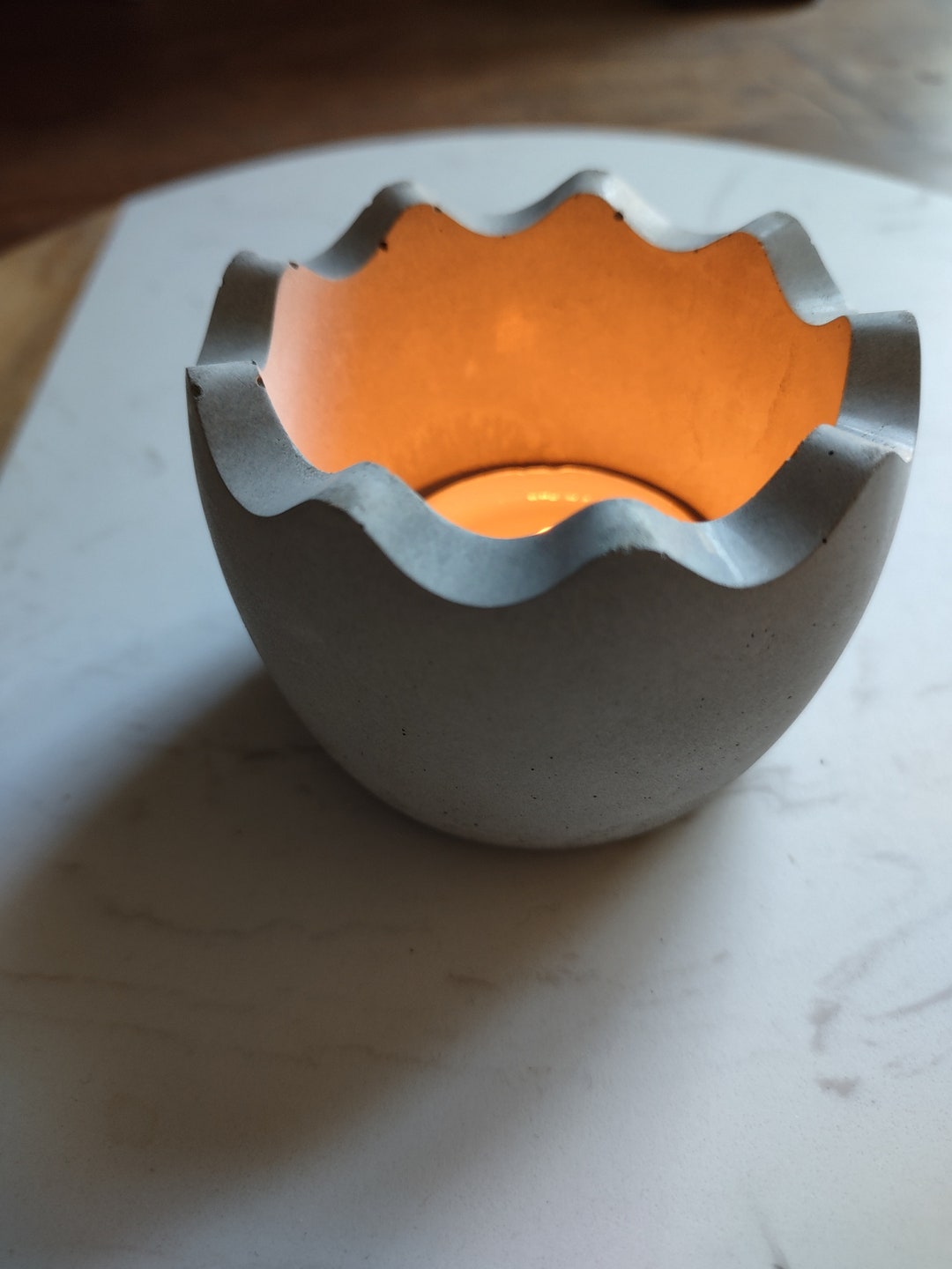 Cement Tea Light Egg / Concrete / Minimalist/ Home Decor - Etsy