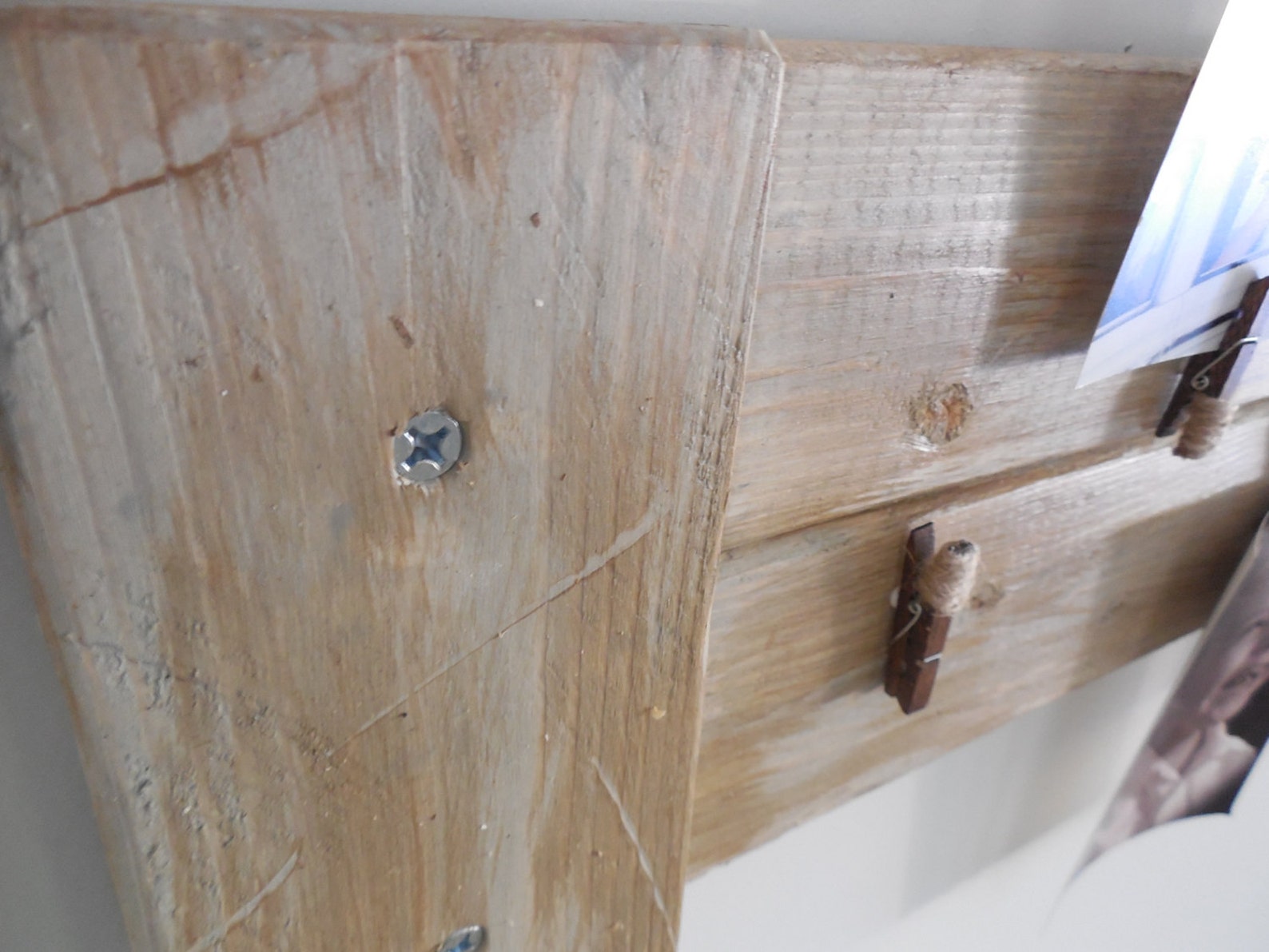 Multi Picture Frame / Holder / Rustic / Shabby Chic Wall - Etsy