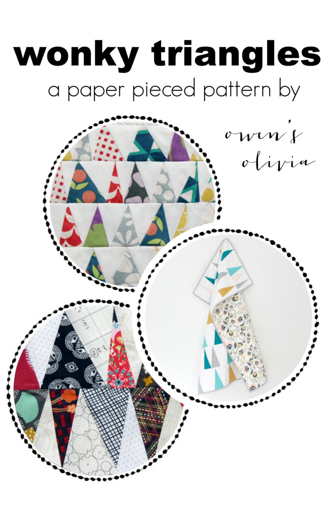 Wonky Triangles Paper Piecing Pattern - PDF File - Etsy