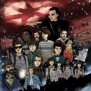 Stranger Things Netflix Officially Licensed Print - Etsy