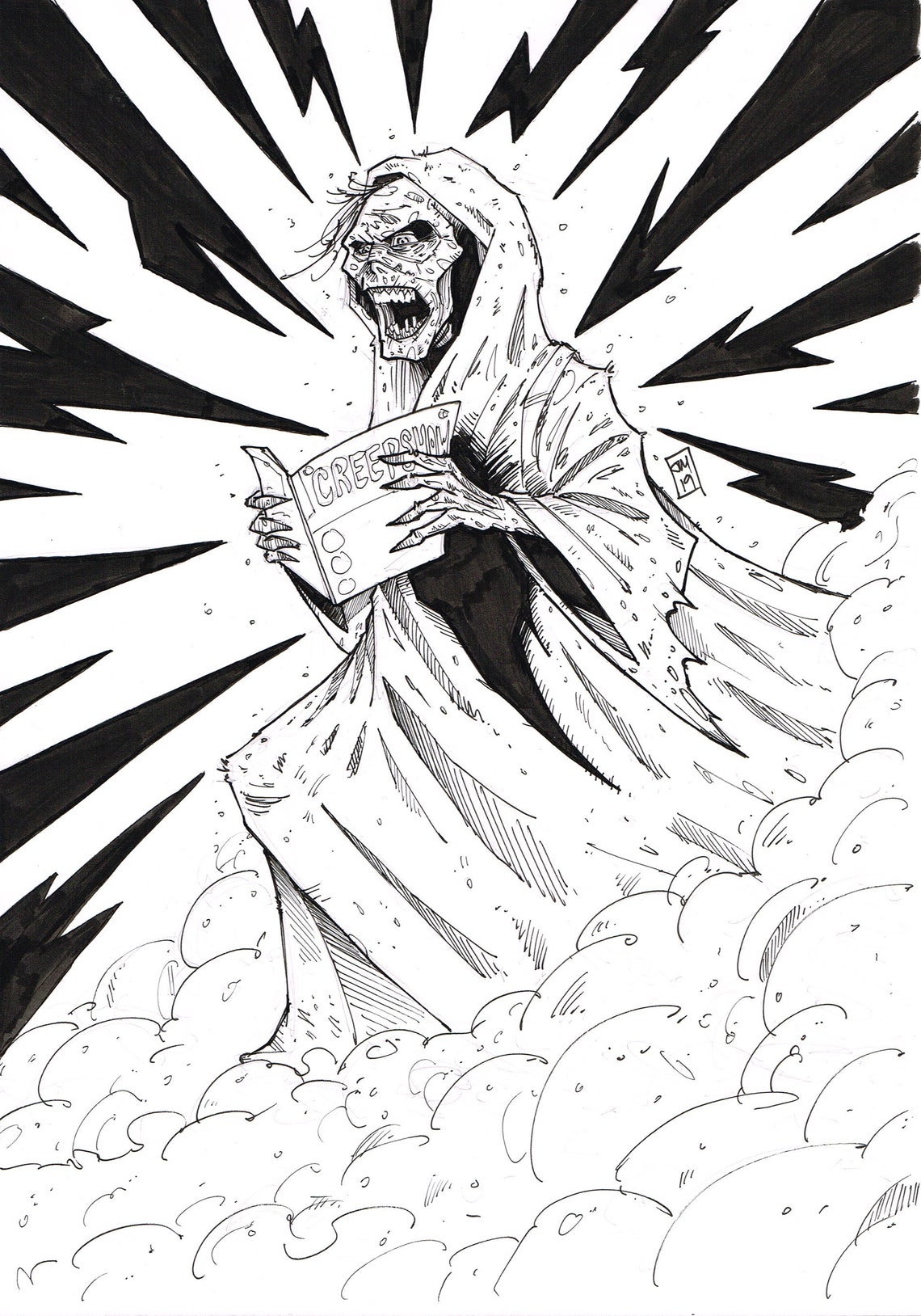 Creeper Creepshow A4 Ink Drawing Horror Original Art - Etsy