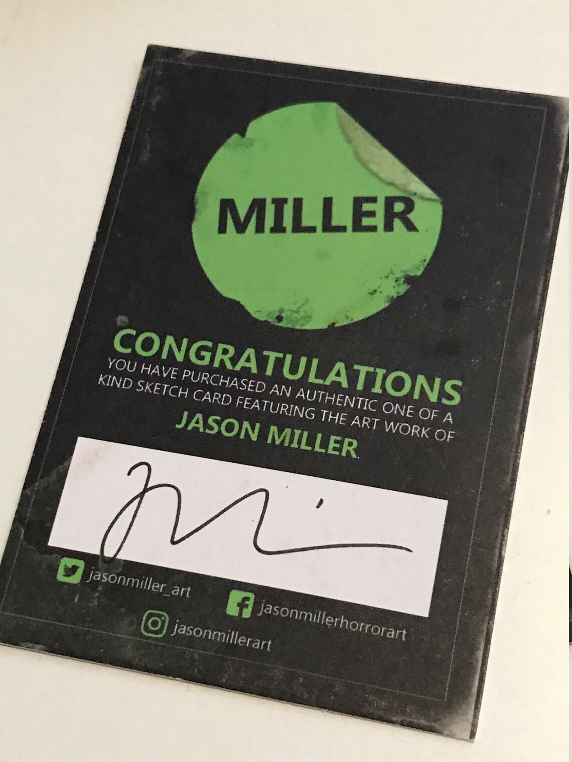 The Creep From Creepshow Horror Sketch Card Original Art | Etsy