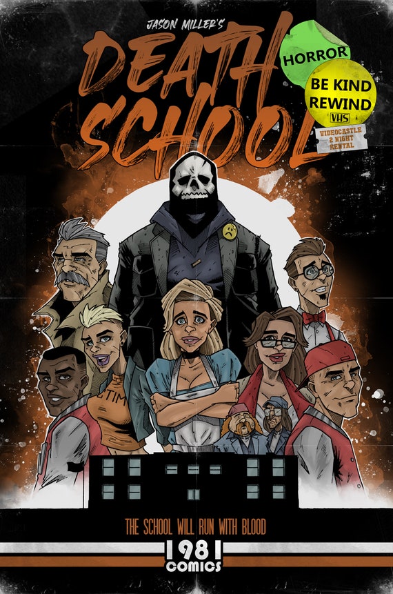 Death School VHS Cover Horror Slasher Comic - Etsy Australia