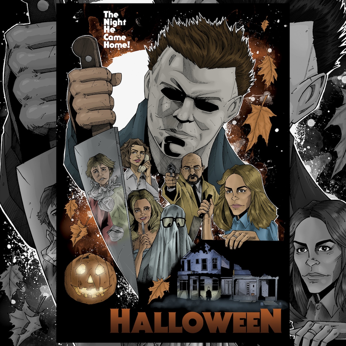 John Carpenter's HALLOWEEN 1978 Officially Licensed Art | Etsy