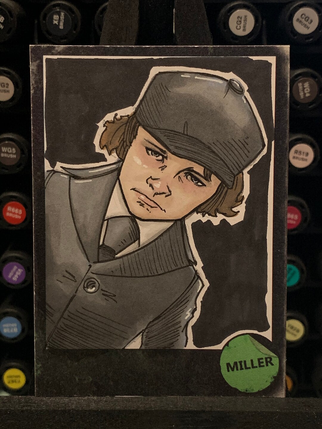 Damien From the Omen Horror Sketch Card Original Art - Etsy