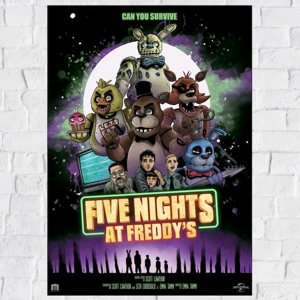 Five nights at freddys poster - Etsy France