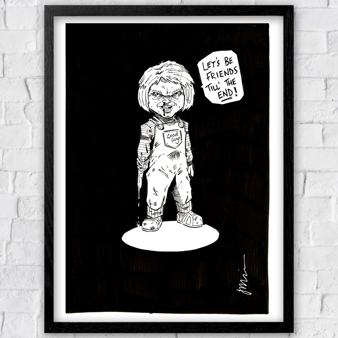 Chucky Childs Play A4 Ink Drawing Horror Original Art - Etsy