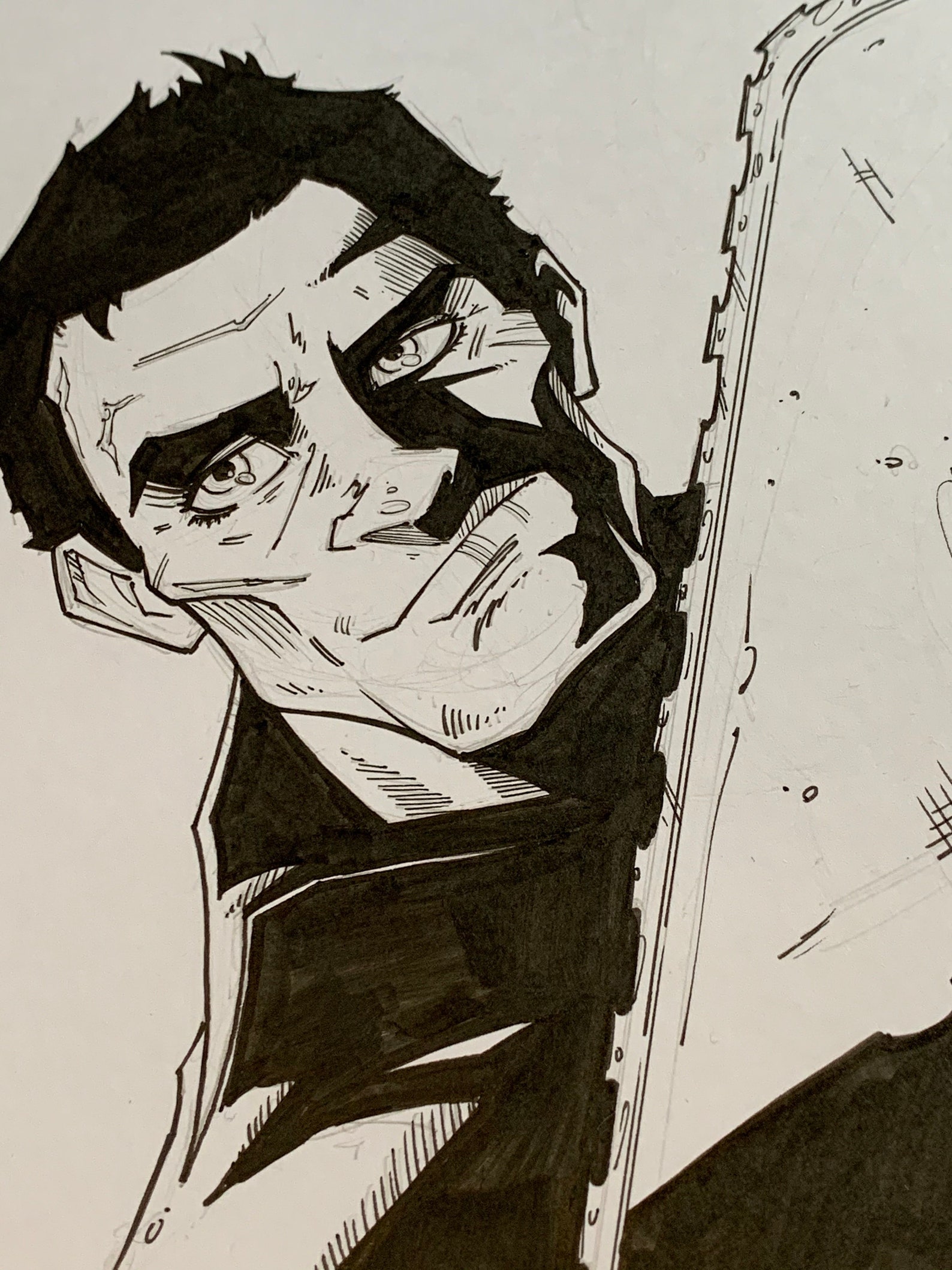 Ash Williams Evil Dead A4 Ink Drawing Horror Original Art - Etsy