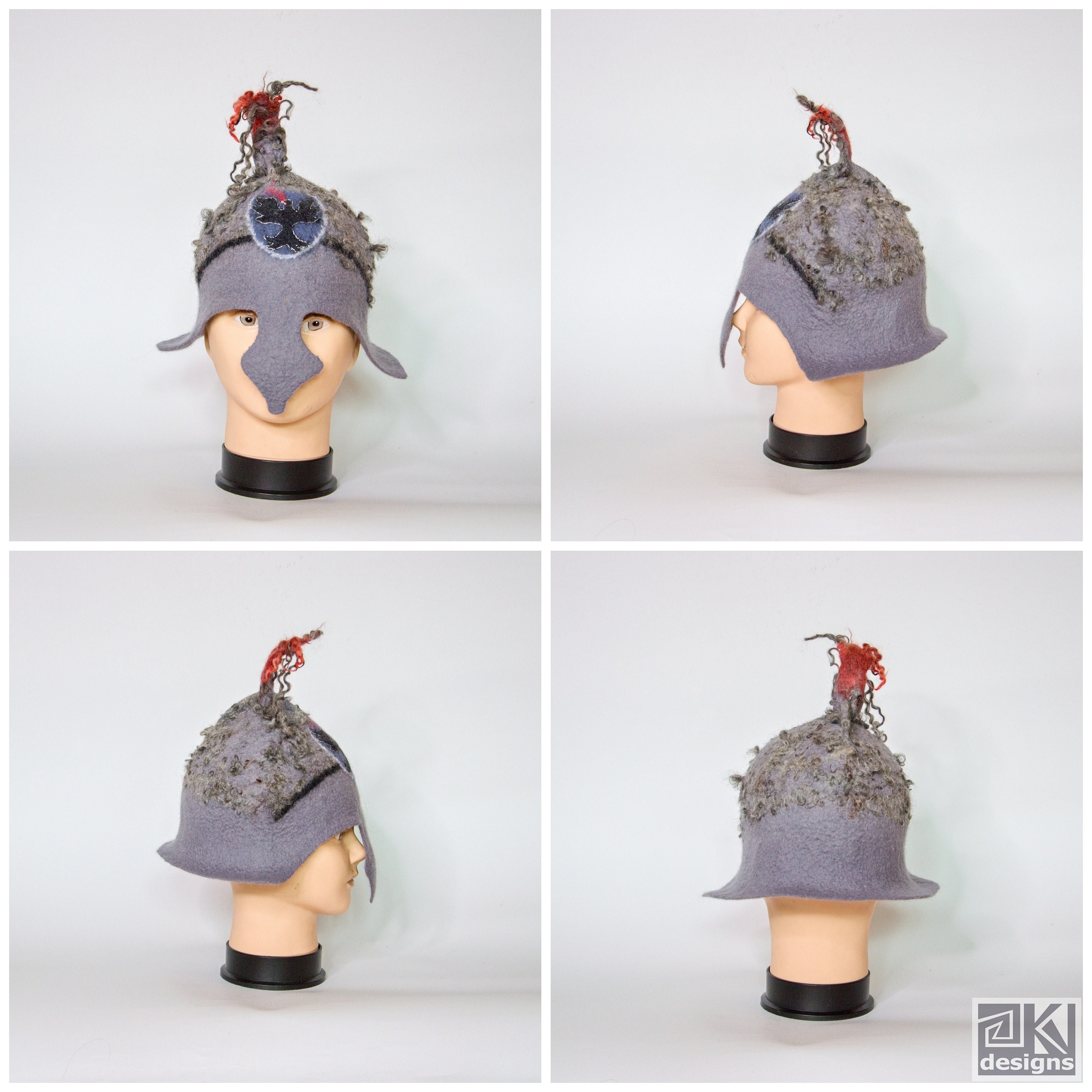 Hand Felted Hat, Knights Helmet, Medieval Helmet Hat, Knight Costume ...