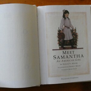 Hard Cover Book-meet Samatha-american Girl -book One-vintage 1986- by ...
