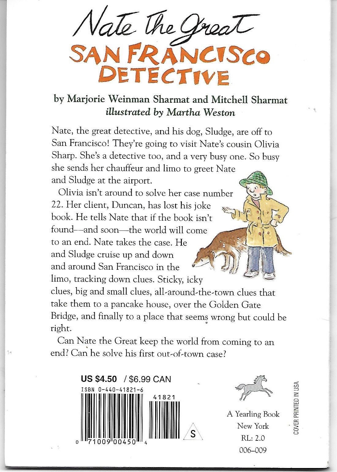 Book-nate the Great-san Francisco Detective-hanukkah Gift - Etsy