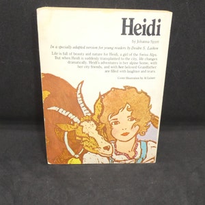 Paperback Book-heidi- Illustrated Classic-johanna Spyri-1977 - Etsy