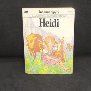 Paperback Book-heidi- Illustrated Classic-johanna Spyri-1977 - Etsy