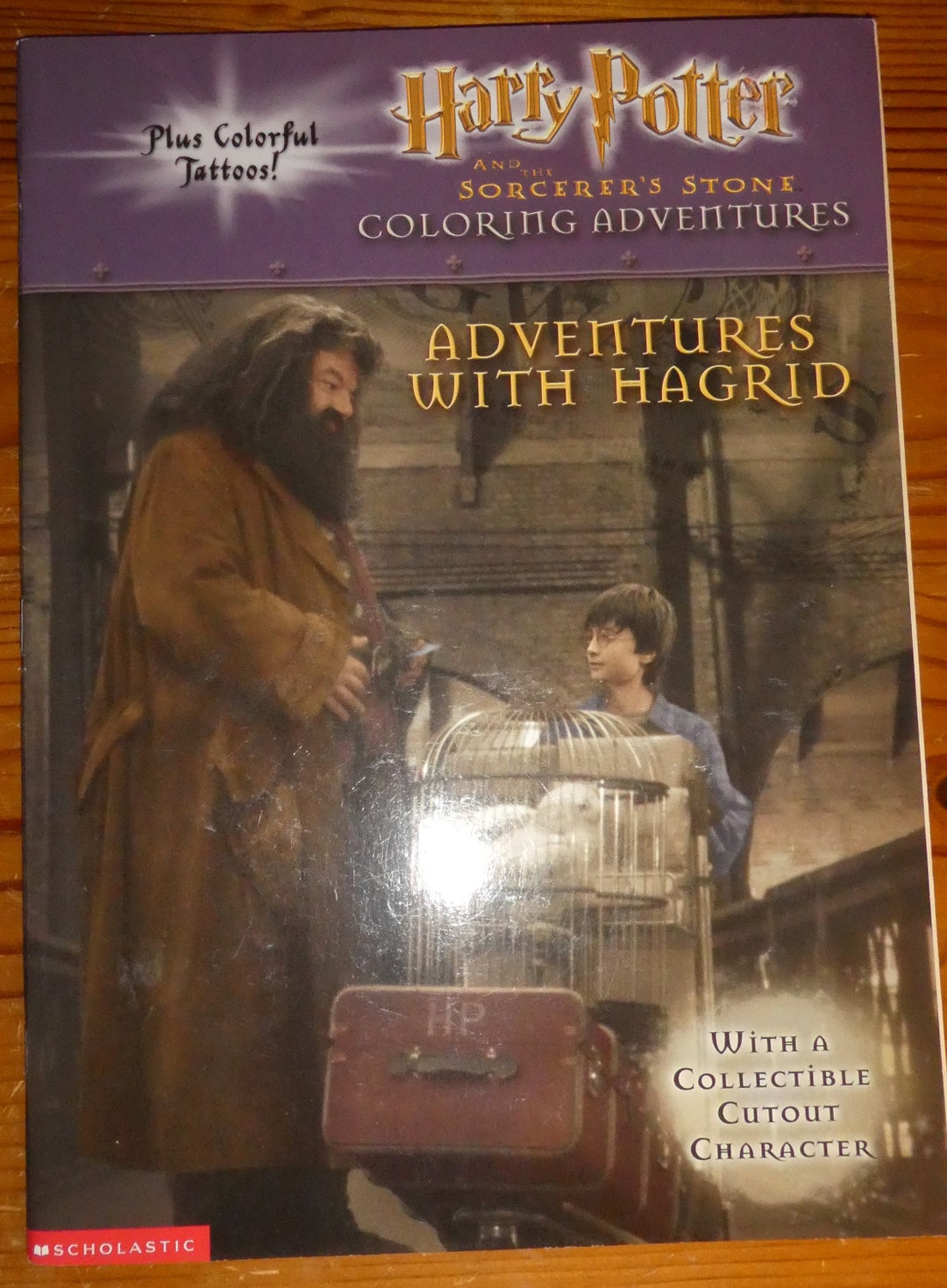 Coloring Book- Adventures With Hagrid- Harry Potter-vintage-2001 ...