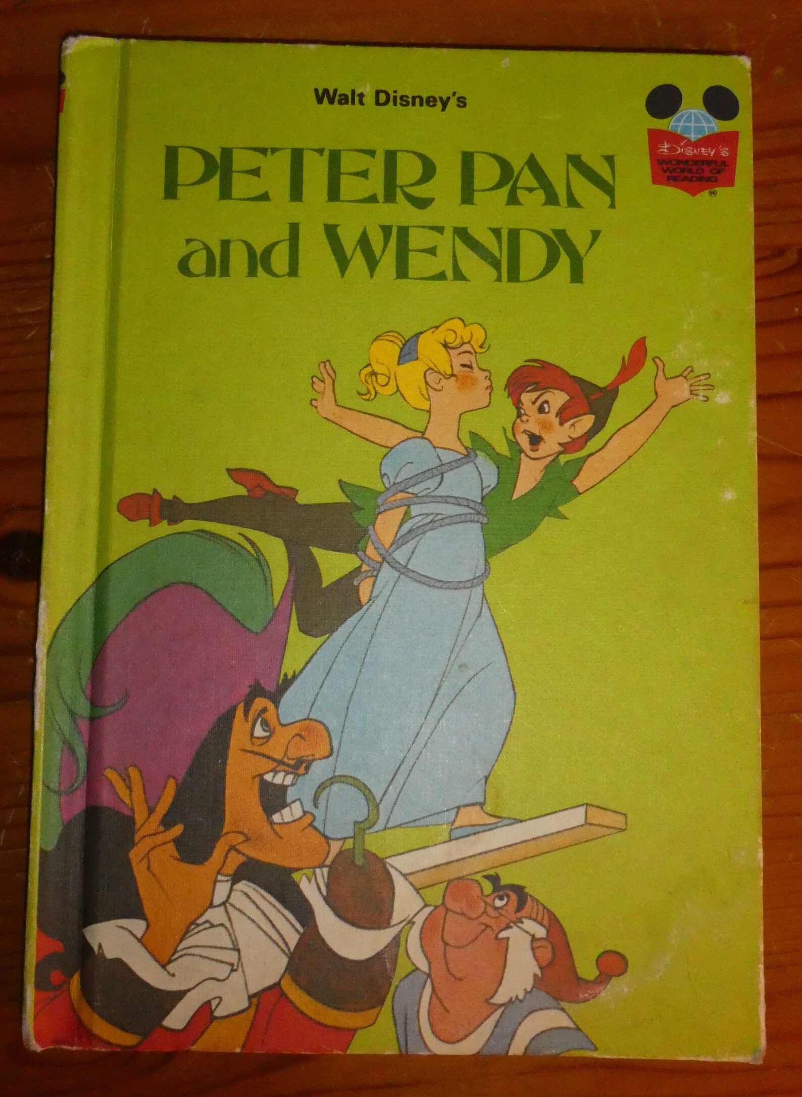 Hard Cover Book-peter Pan and Wendy Walt Disney-1981-back to - Etsy