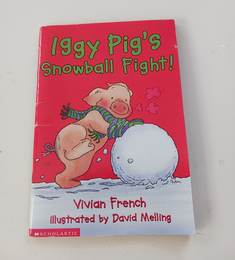 Paperback Book-iggy Pig's Snowball Fight!-vivian French-david Melling ...