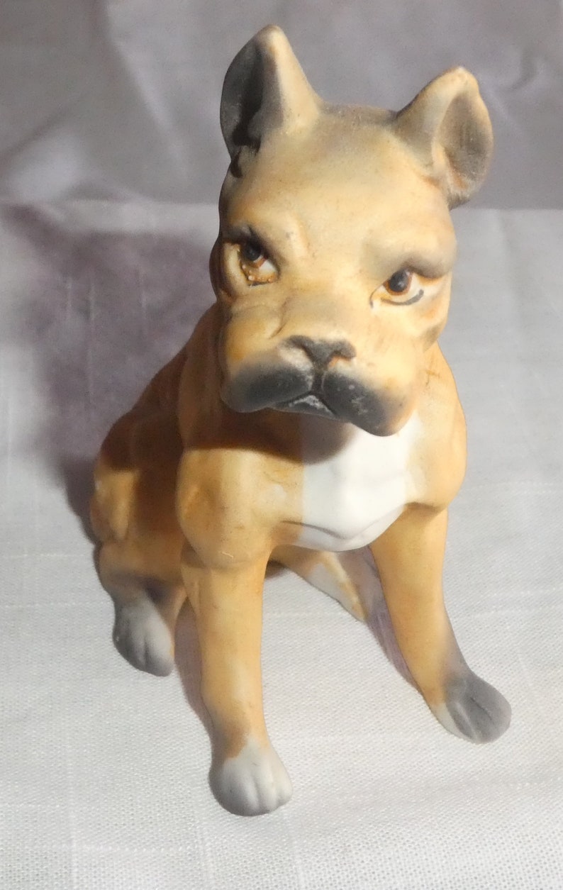 Boxer Dog Ceramic Figurine-birthday Gift-small Spaces - Etsy