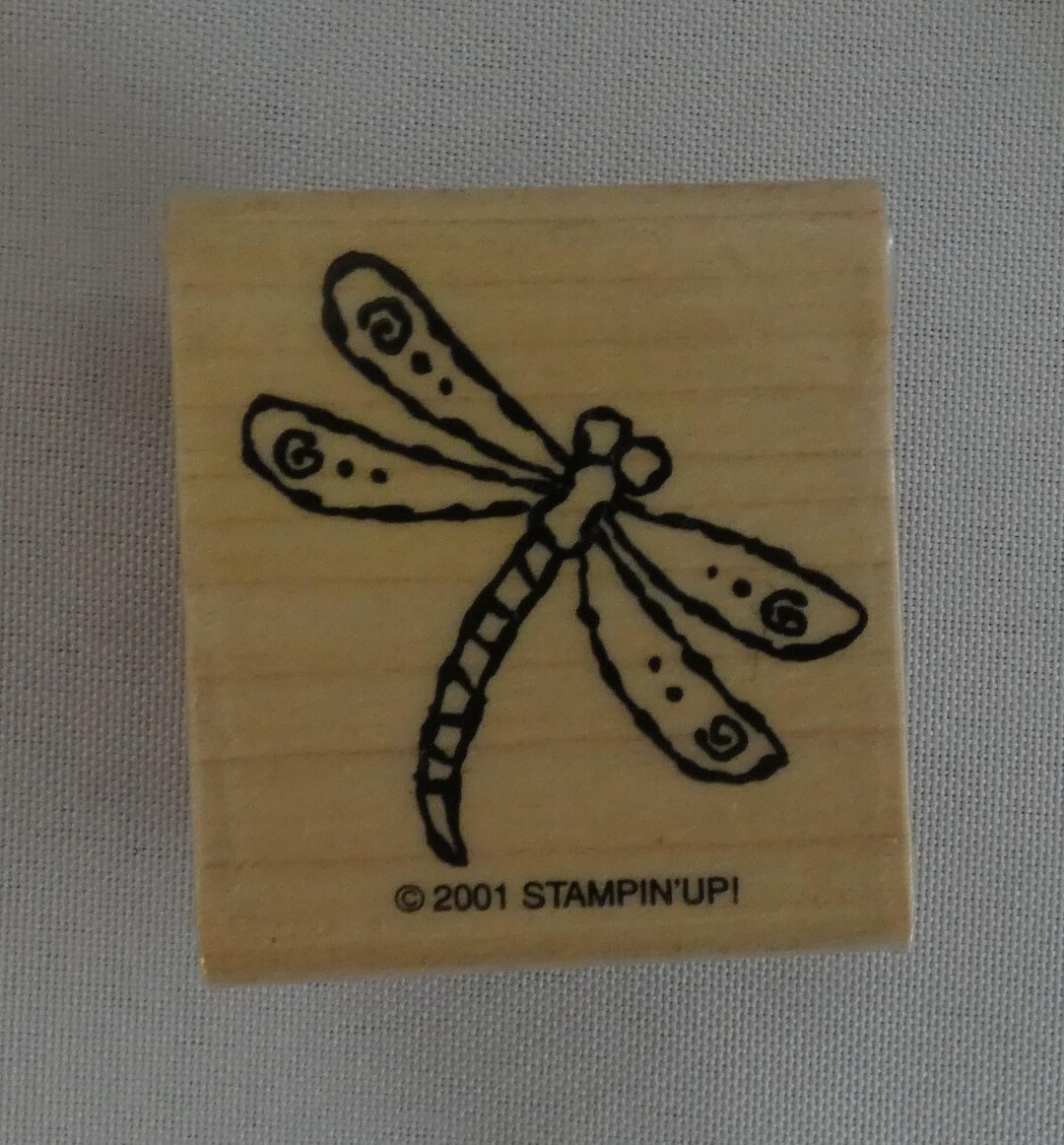 Stamp- Dragon Fly-2001-stampin'up-used-diy Floral - Etsy