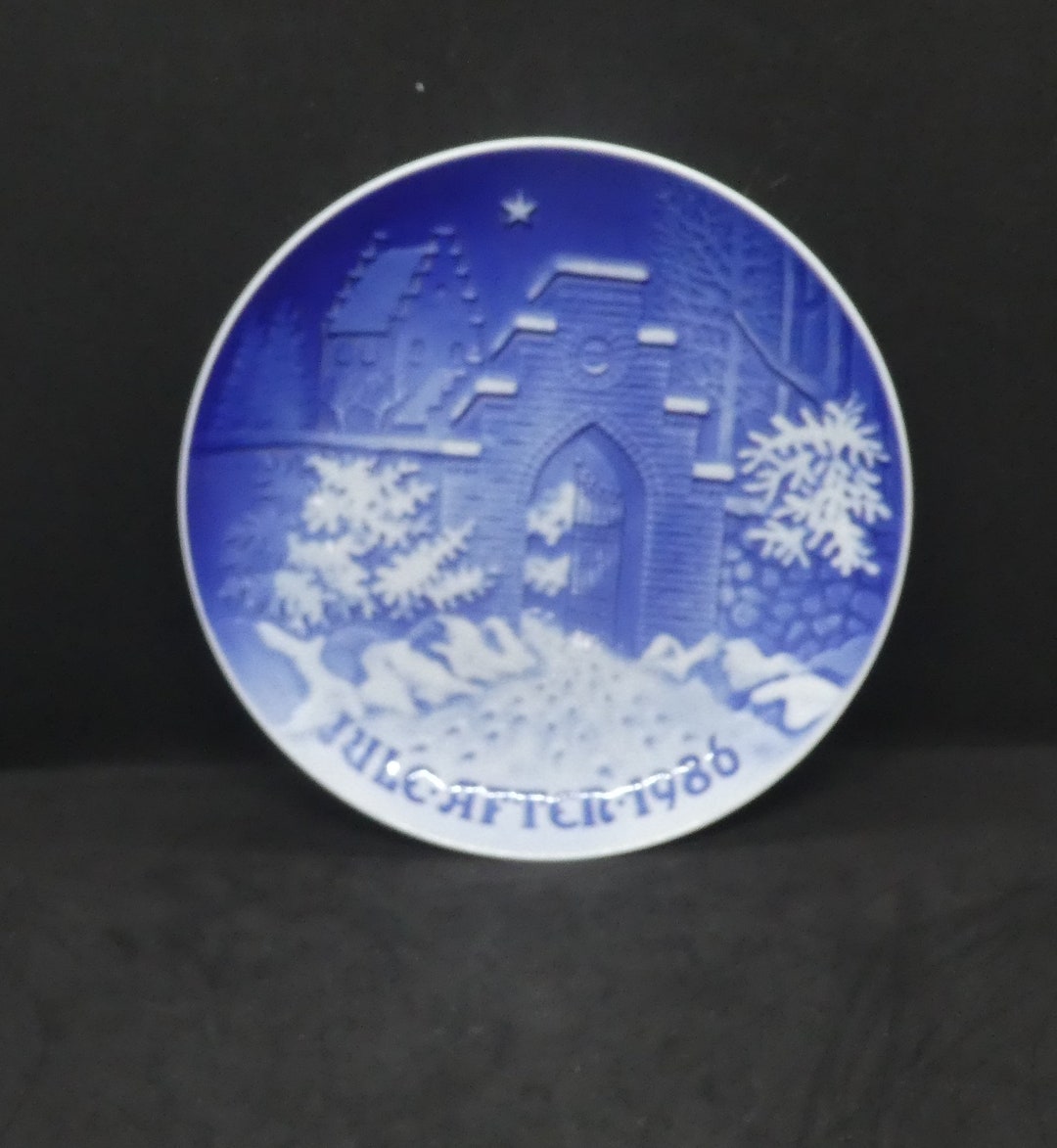 Christmas Plate-jule-aften- 1986-silent Night Holy Night- Christmas ...
