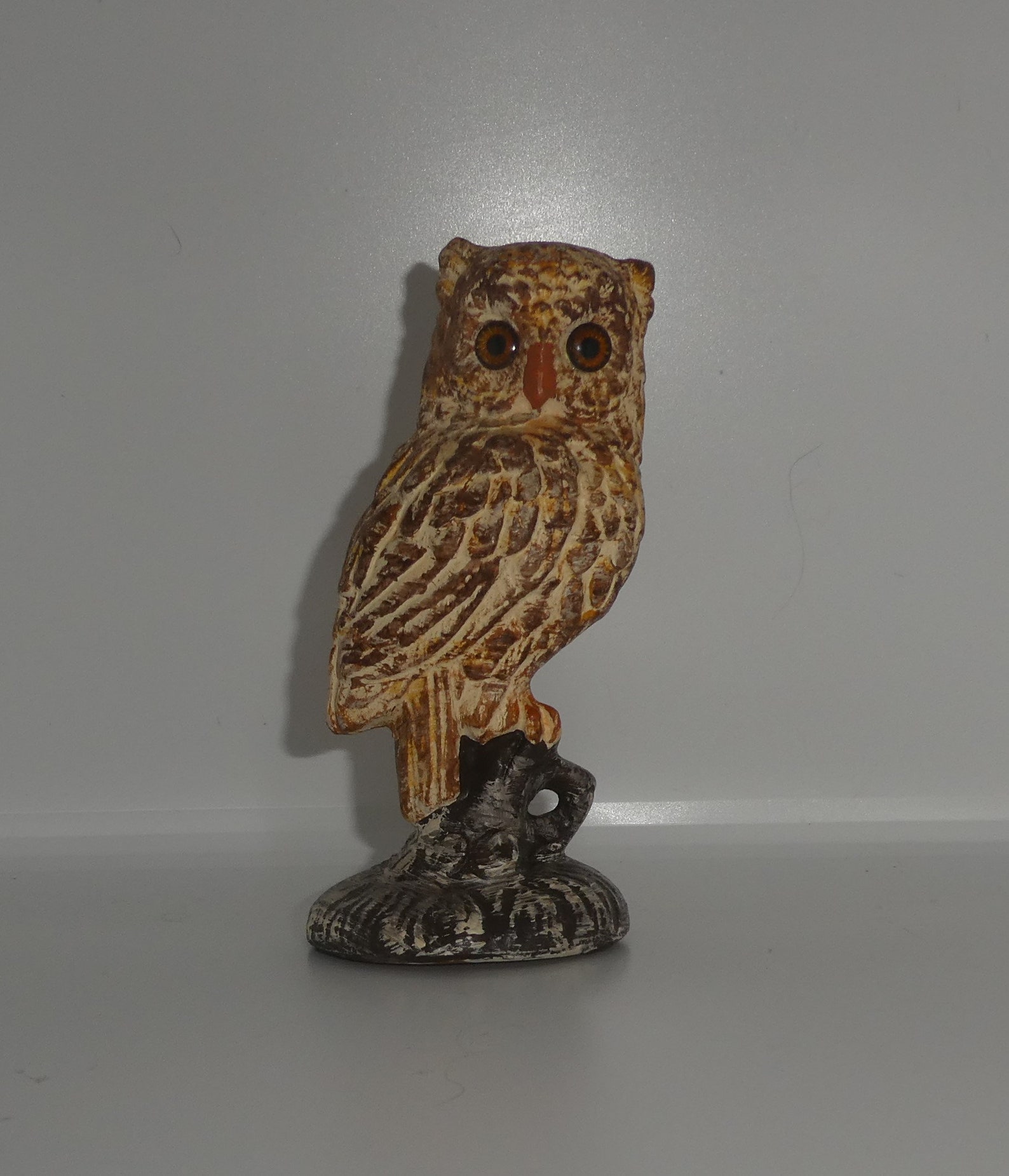 Owl Figurine-figurines-birthday Gift-small Spaces-study Decor - Etsy