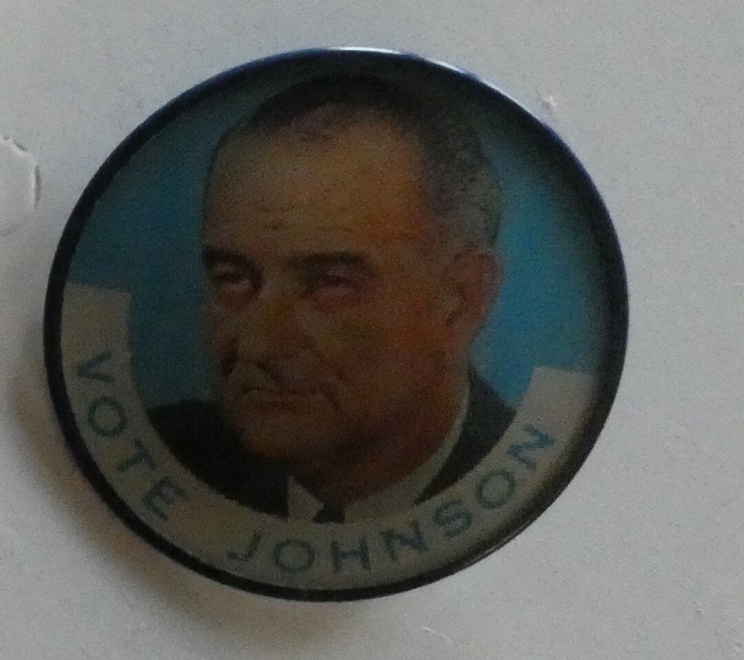 Johnson/humphrey Pin - Pinback Button-political Button - Etsy