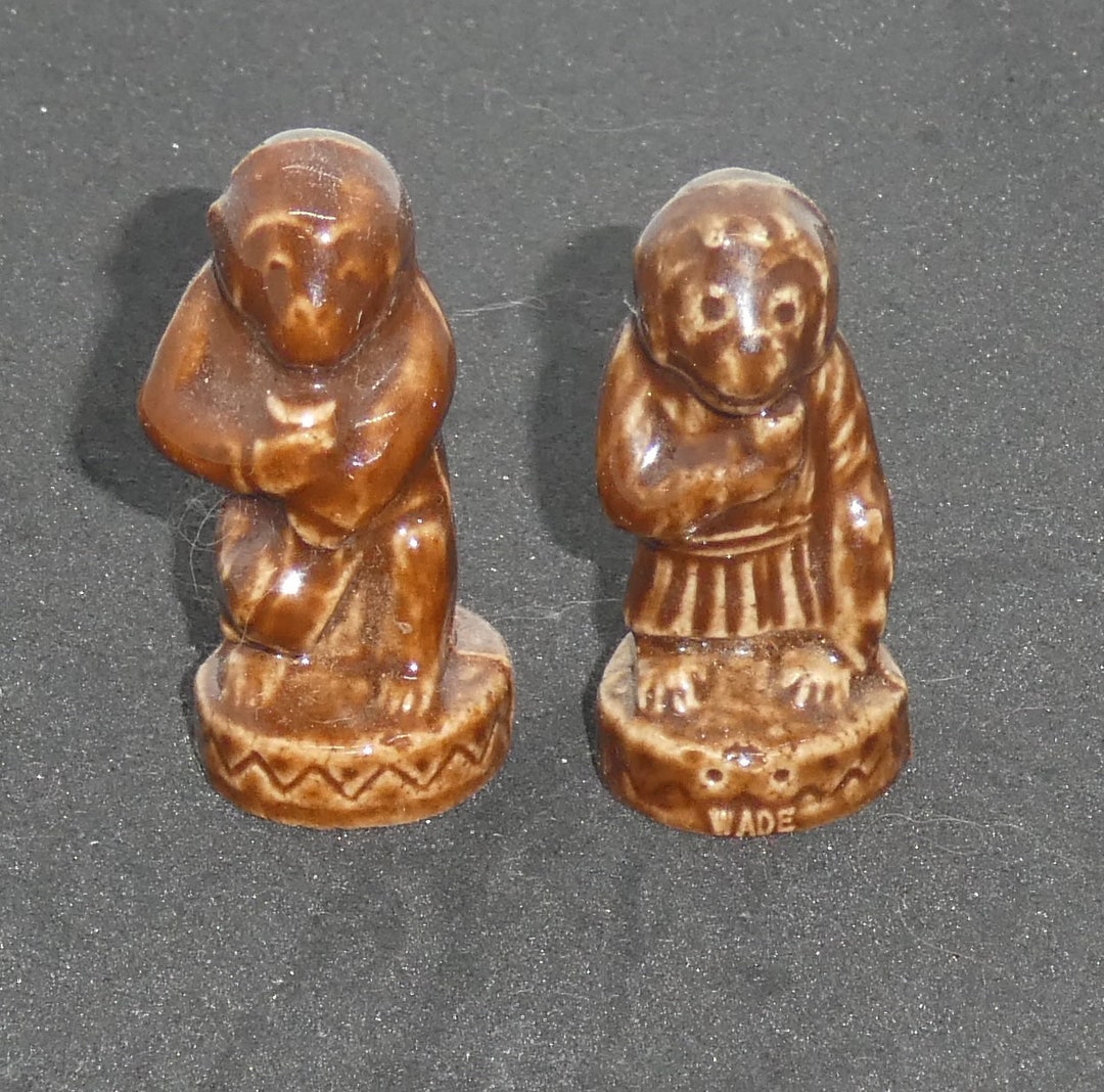 Wade Figurines-circus Collection-chimps-male and Female-ceramic-small ...