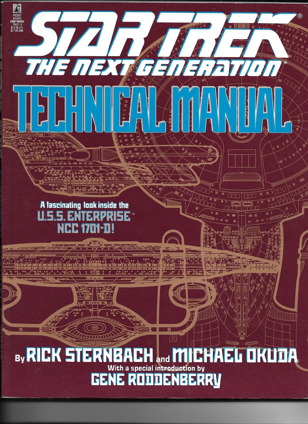 Large Paperback Book-star Trek-the Next Generation-1991-reading Gift ...