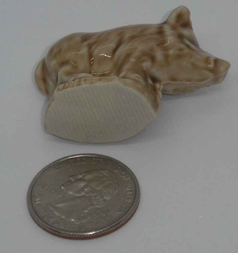 Wade Figurine-wild Boar-tan-pig-collectible-country Decor-back to ...