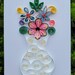 Framed Paper Quilling Flower Vase Quilled Floral Wall Art - Etsy