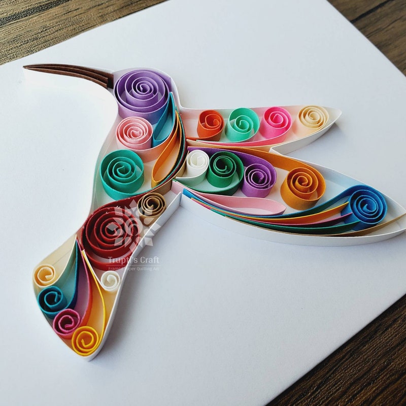 Quilled Hummingbird - Etsy