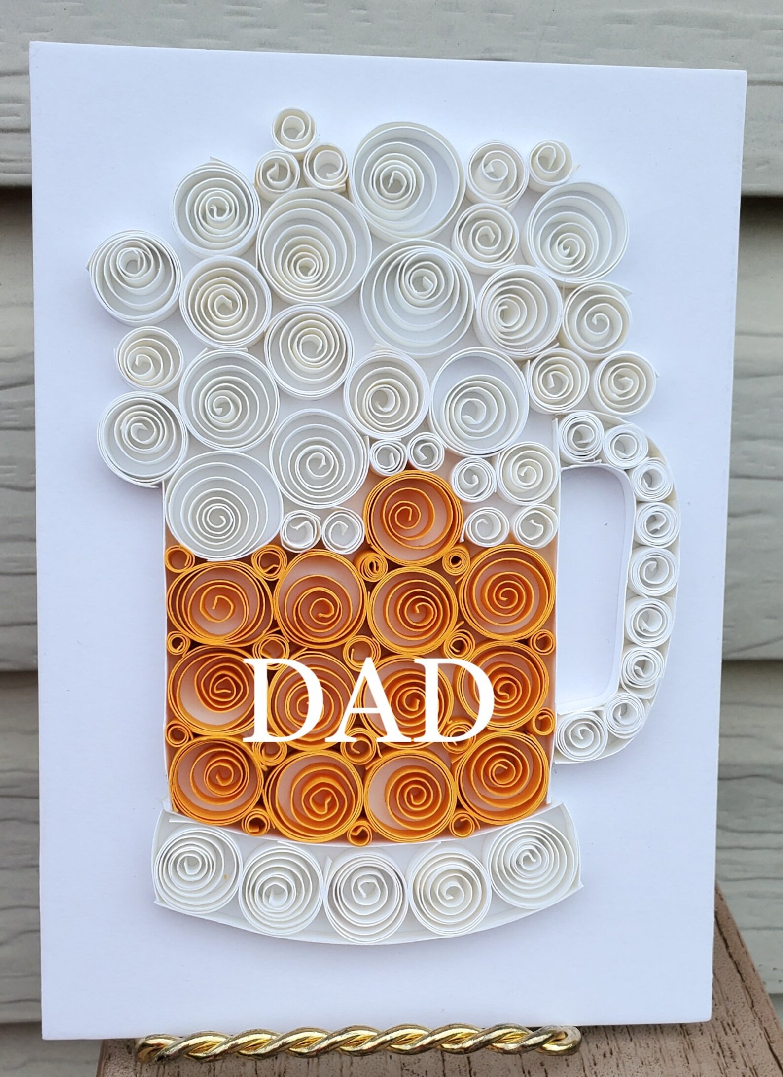 Paper Quilling Beer Mug Wall Décor/ Beer Mug Frame/ Gift for Beer Lover ...