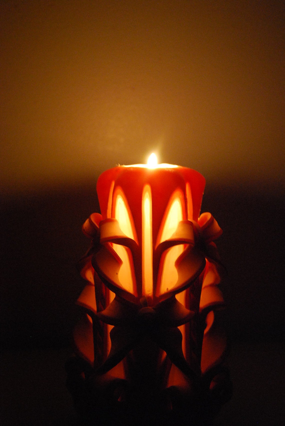 Hand Carved 4th of July Single Butterfly Cut and Curl Candle - Etsy